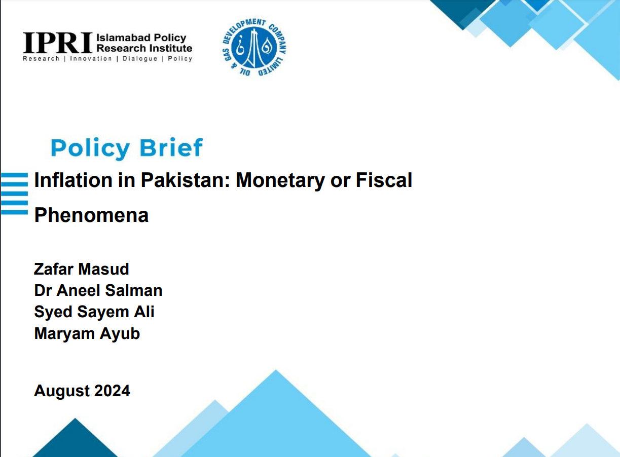 Proposed Framework for Controlling Inflation — IPRI Policy Brief Pt 7 ...